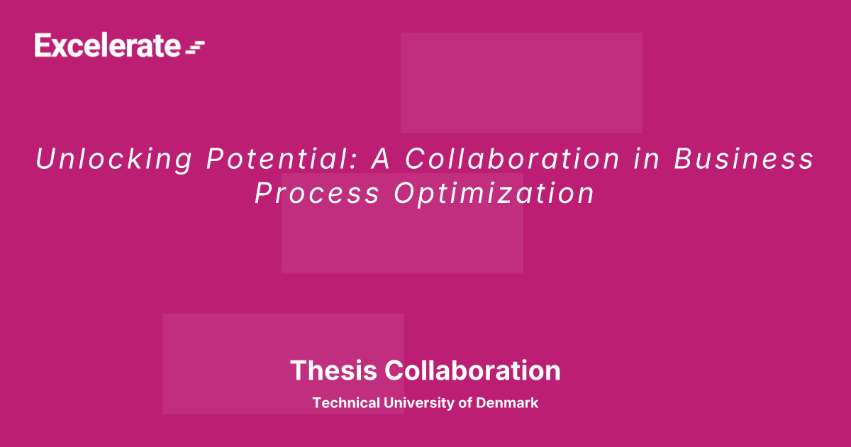 Unlocking Potential: A Collaboration in Business Process Opt...