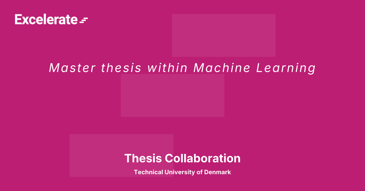 Master thesis within Machine Learning