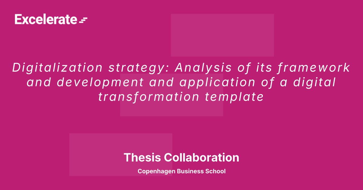 Digitalization strategy: Analysis of its framework and devel...
